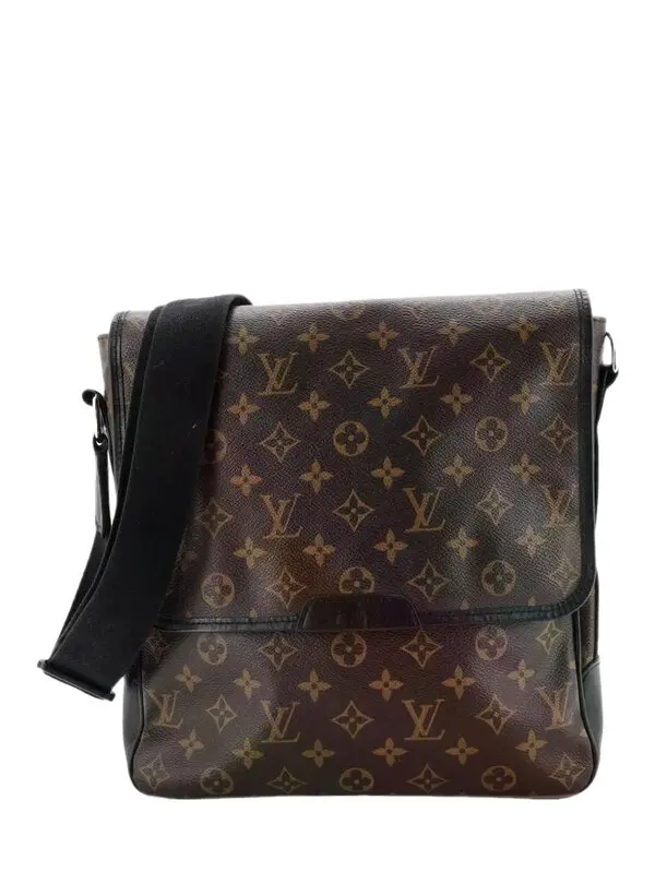 LOUIS VUITTON Bass Messenger Bag Macassar Monogram Canvas Mm Crossbody Bag - Black