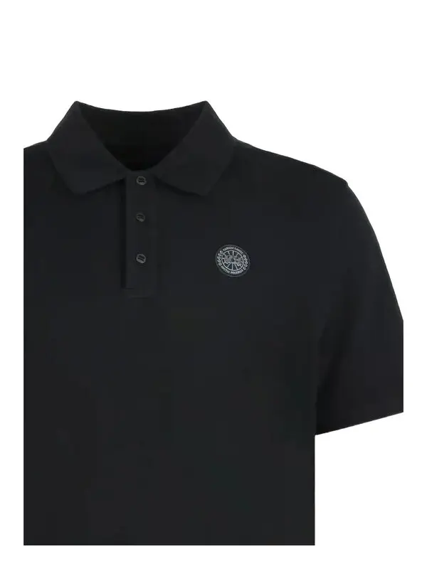 Canada Goose Beckley Logo-patch Polo Shirt - Black