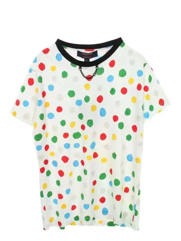 LOUIS VUITTON X Yayoi Kusama 2010s Dot Chain T-shirt - White