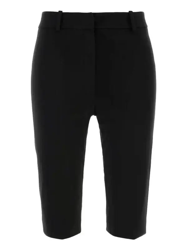 Magda Butrym Crepe Capri Shorts - Black