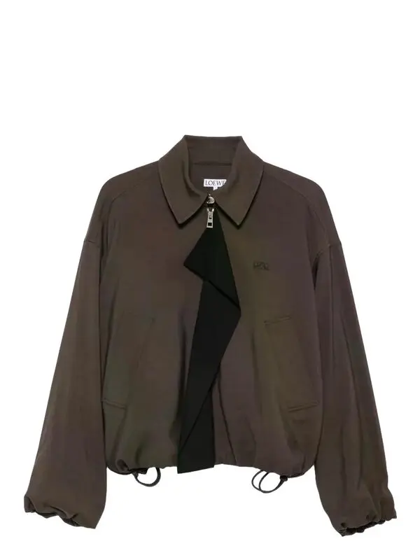 Loewe Logo-embroidered Jacket - Brown