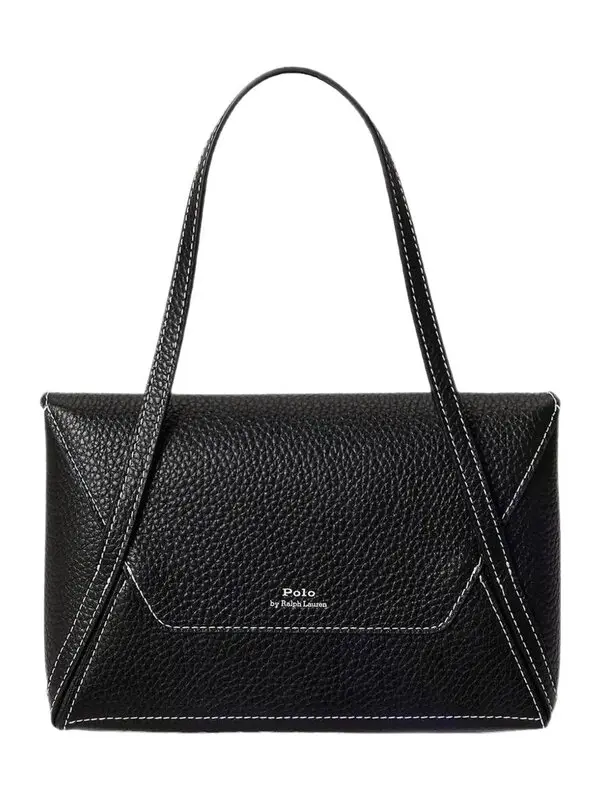 Polo Ralph Lauren Leather Shoulder Bag - Black
