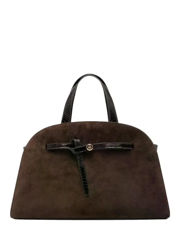 Tory Burch Crocodile-effect Panelled Tote Bag - Brown