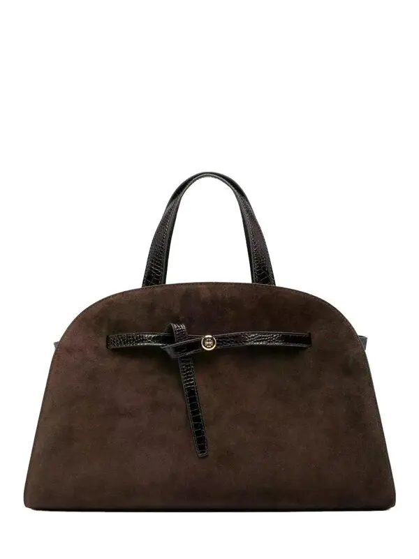Tory Burch Crocodile-effect Panelled Tote Bag - Brown