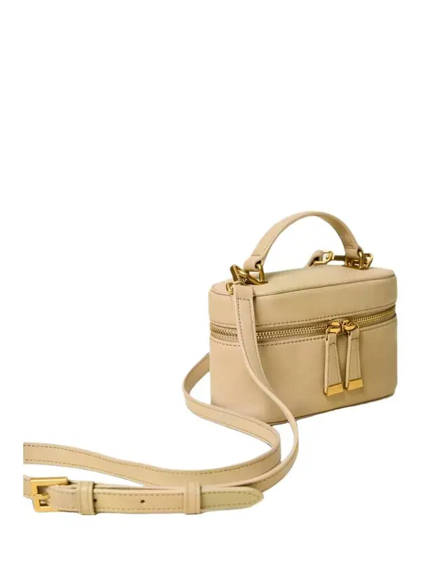 TWINSET Leather Top-handle Bucket Bag - Neutrals