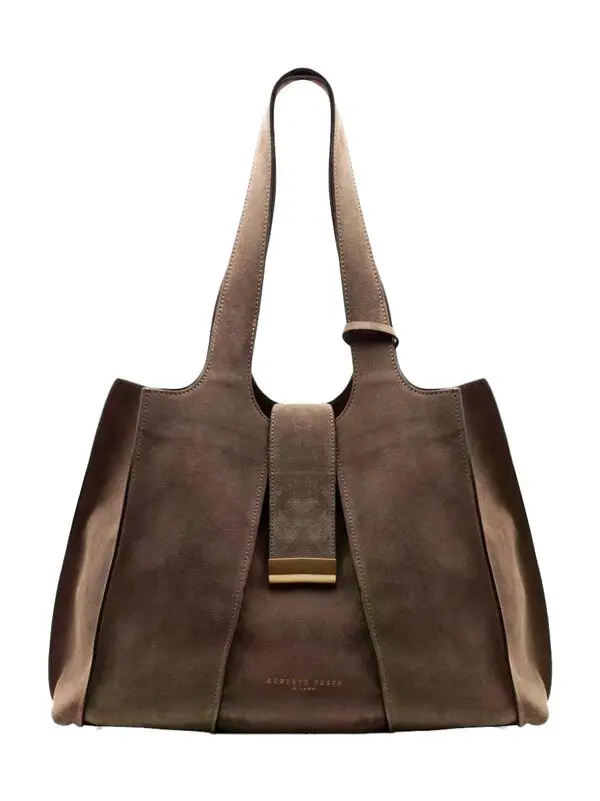 Roberto Festa Eloise Ribbed-leather Tote Bag - Brown