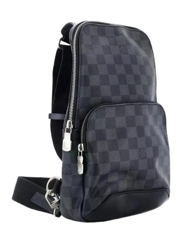 LOUIS VUITTON Avenue Sling Bag Damier Graphite Crossbody Bag - Black
