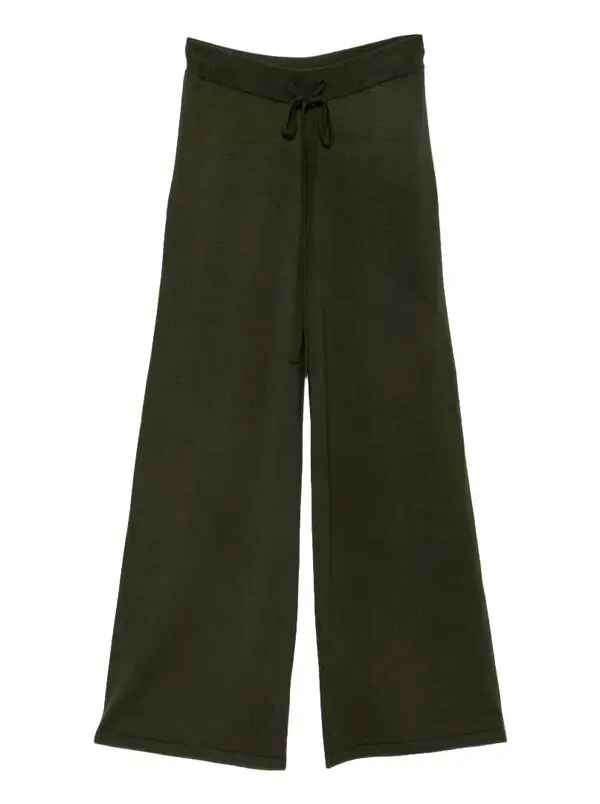 HUGENBERG Drawstring Waist Trousers - Green