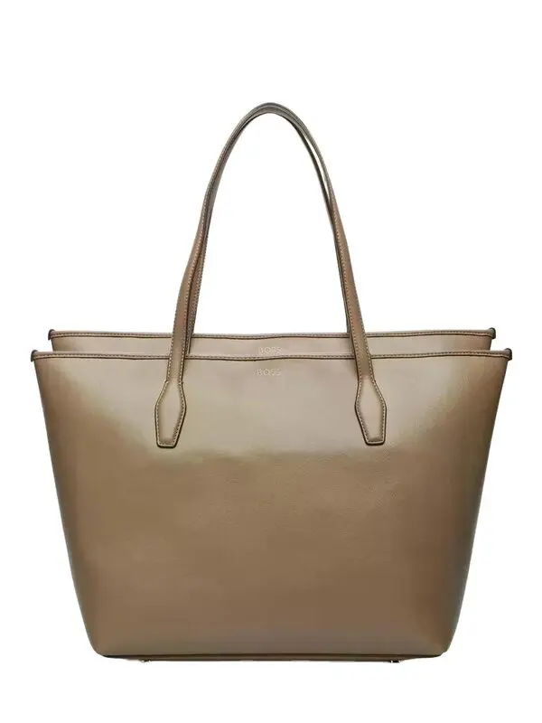 BOSS Logo-motif Tote Bag - Brown