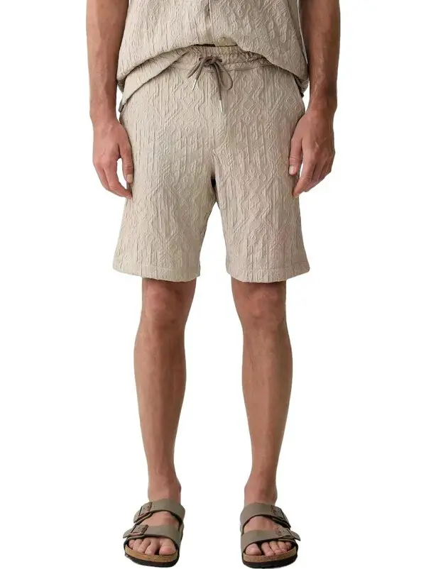LINDBERGH Jacquard-woven Drawstring Shorts - Neutrals