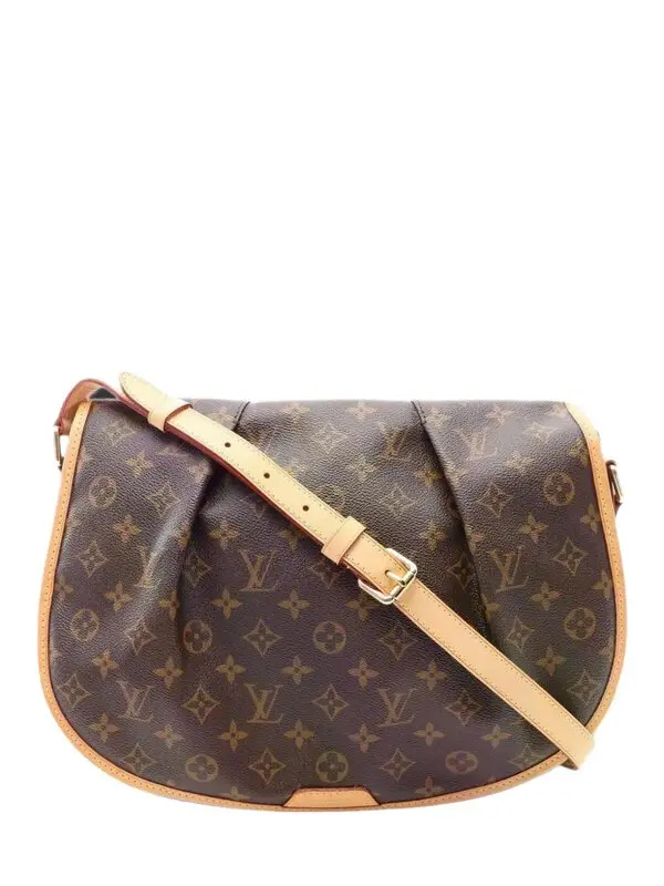 LOUIS VUITTON 2012 Mm Menilmontane Monogram Canvas Shoulder Bag - Brown
