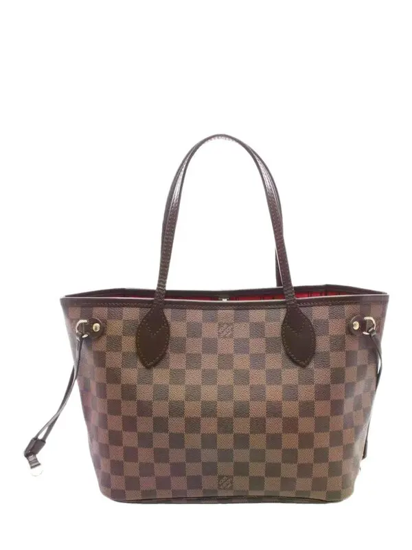 LOUIS VUITTON 2011 Pm Neverfull Damier Ebene Canvas Tote Bag - Brown