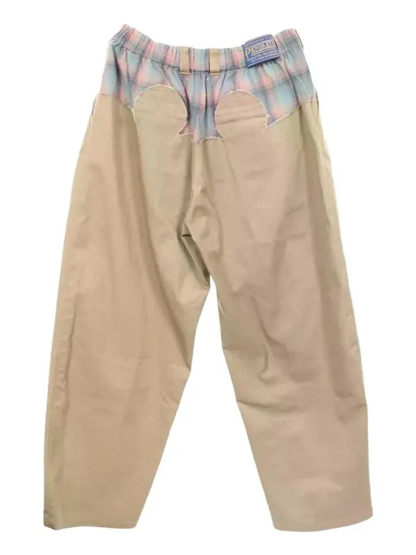 MAISON MARGIELA X Pendleton Check-panel Wide-leg Trousers - Neutrals