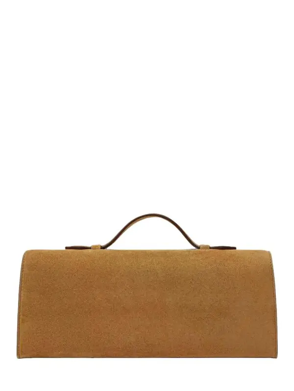Savette Symmetry Slim Suede Clutch Bag - Brown