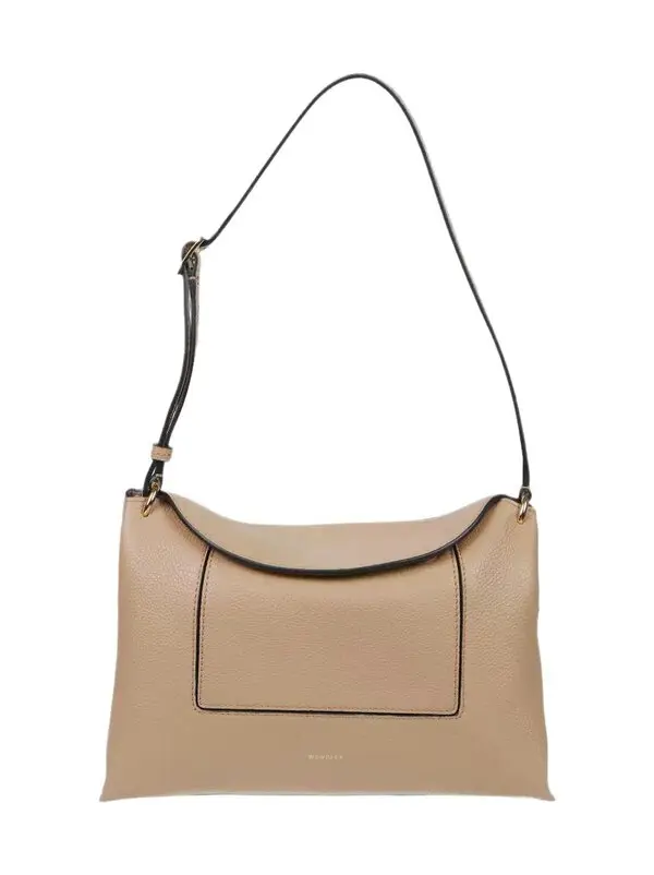 WANDLER Grained Leather Shoulder Bag - Neutrals
