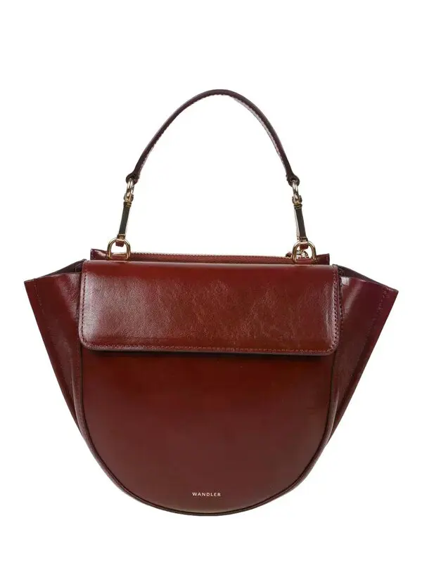 WANDLER Mini Hortensia Leather Tote Bag - Red