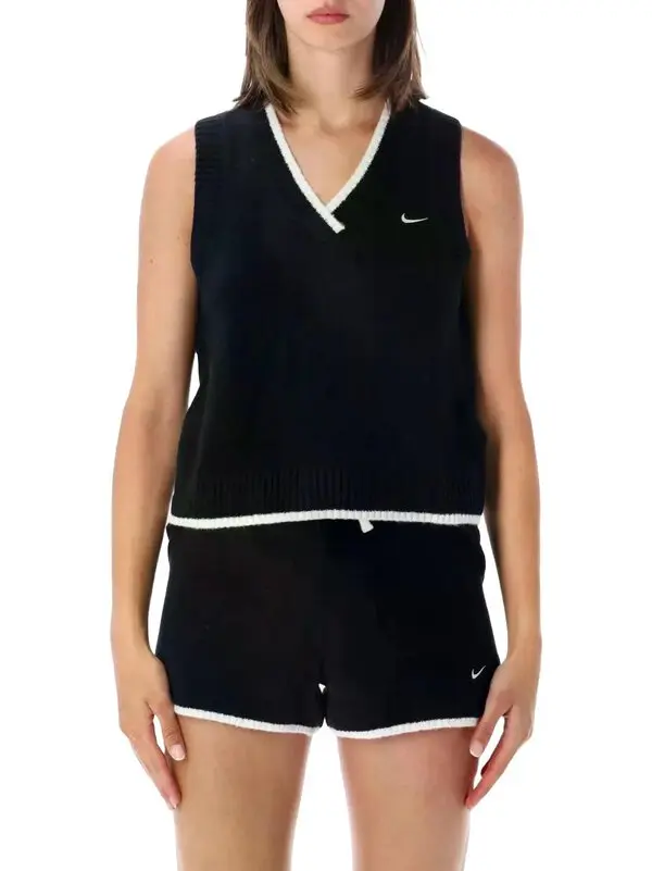 Nike Chill Knit Loose Sleeveless Jumper - Black