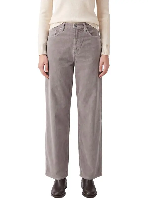 HAIKURE Bethany Wide-leg Cotton Corduroy Trousers - Nude