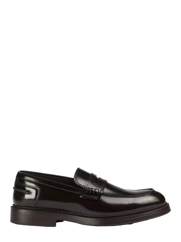 DOUCAL'S Leather Loafers - Ebony