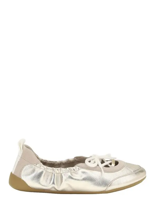 Chloé Metallic Ballerina Trainers - Silver