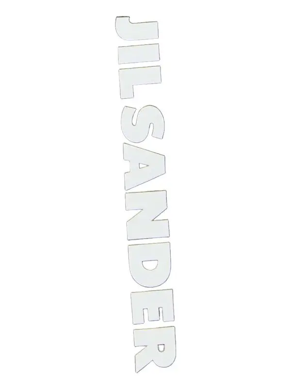 JIL SANDER Long-sleeved Cotton T-shirt With Contrast Logo - Blue