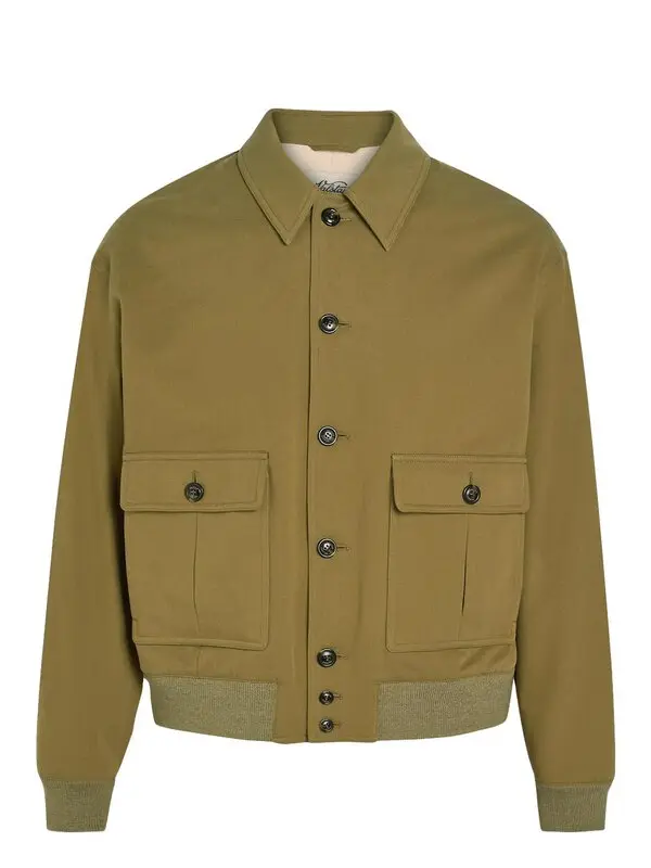 VALSTAR Colin Padded Twill Bomber Jacket - Khaki