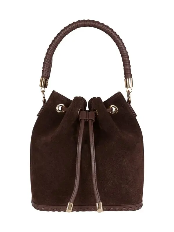 SAONARA BRAND Bucket Bag Chocolat Suede Limited Edition - Brown