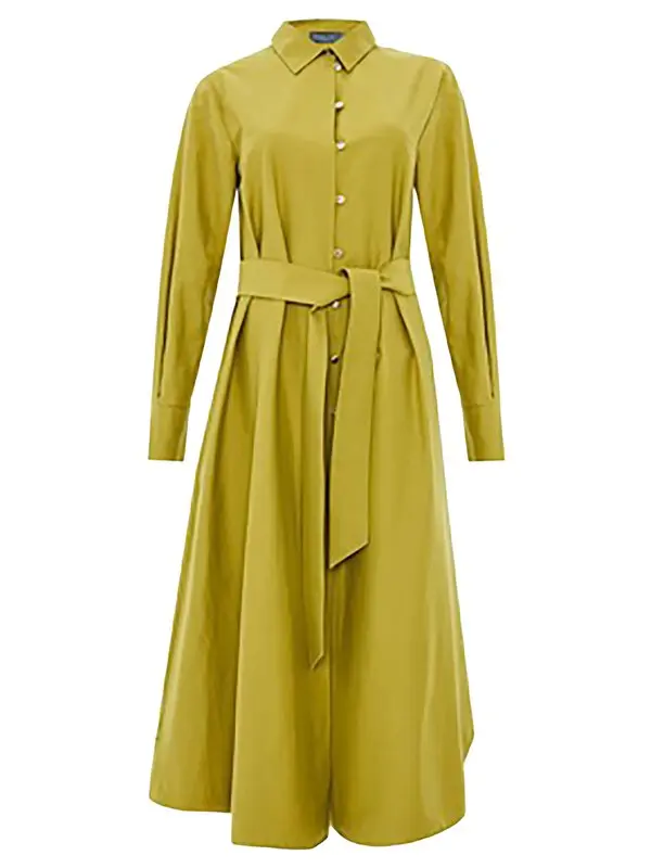 EXQUISE Mckinley Midi Dress Green - Yellow