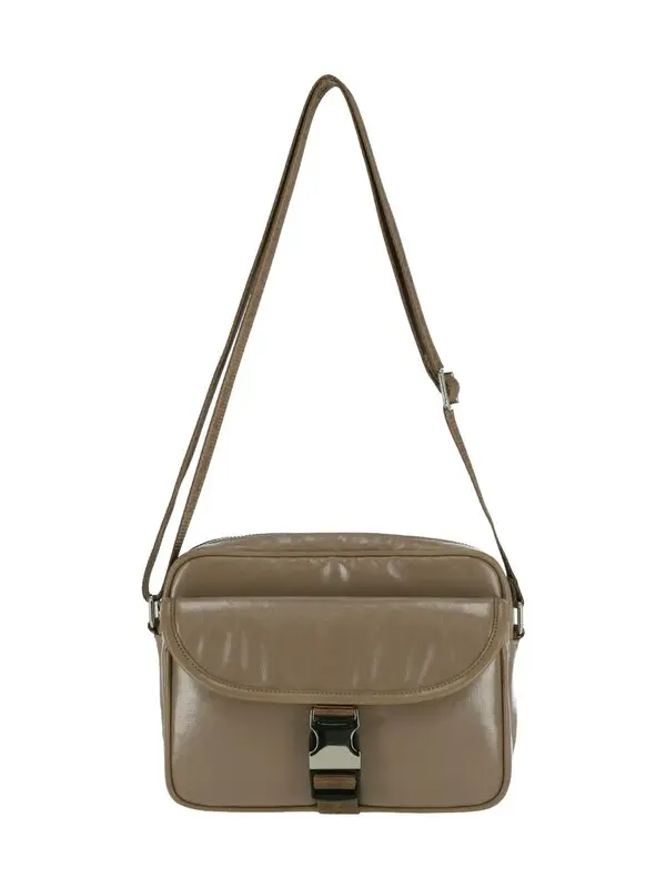 Marhen.j Neutrals Time Polyester & Pu Leather Sand - Black