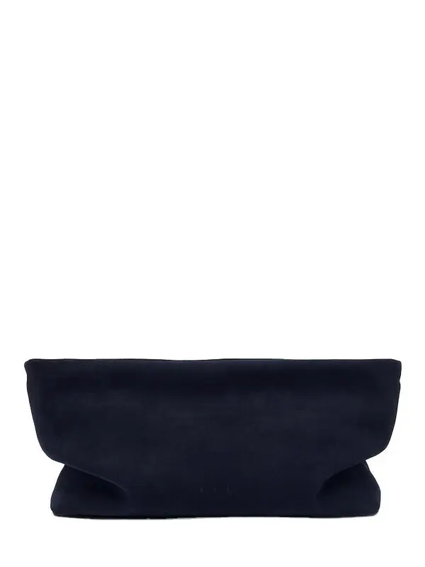 AESTHER EKME Nina Mini Suede Clutch - Blue