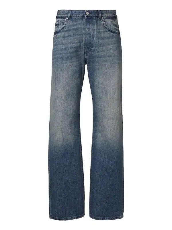 Dries Van Noten Faded Straight Jeans - Blue