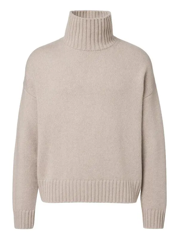 LISA YANG Cashmere Turtleneck Sweater - Beige