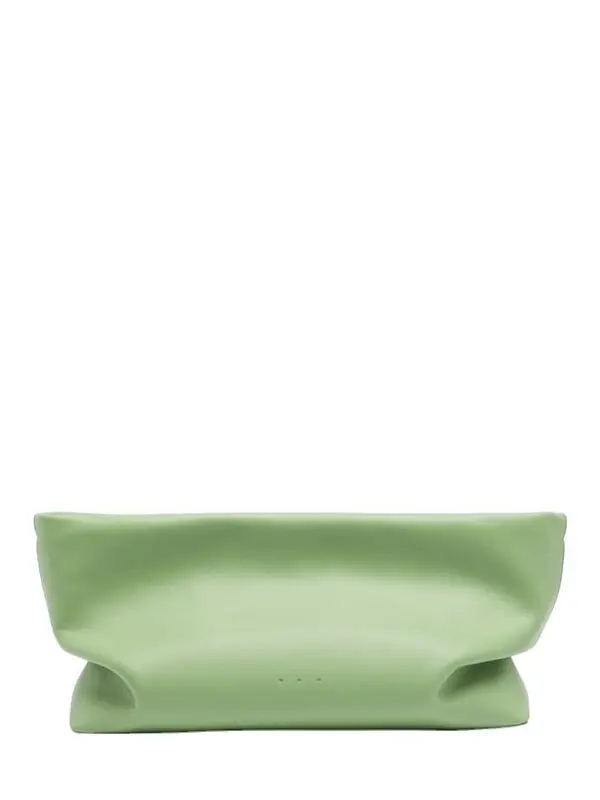 AESTHER EKME Nina Mini Leather Clutch - Green