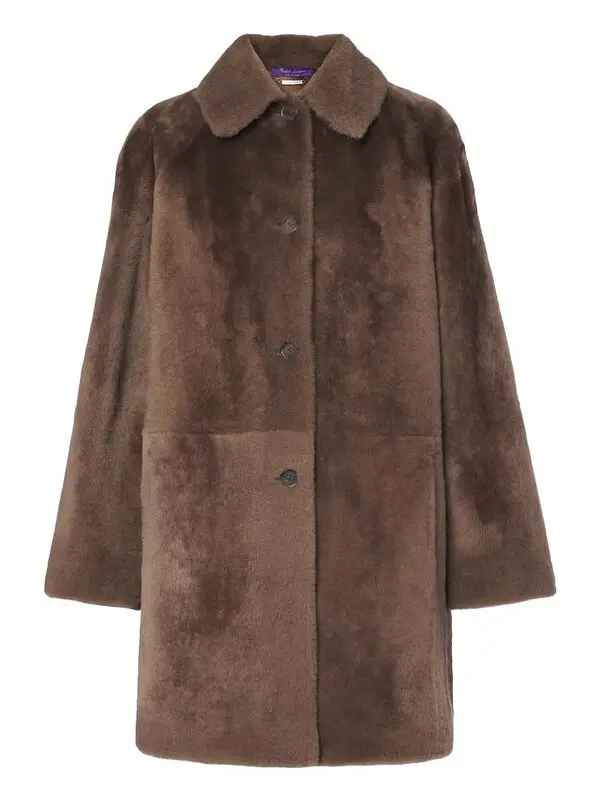 Ralph Lauren Shearling Coat - Brown