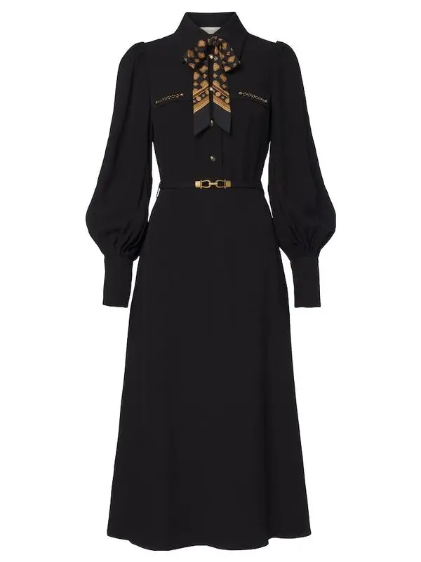 Zimmermann Utility Belted Midi Dress - Black
