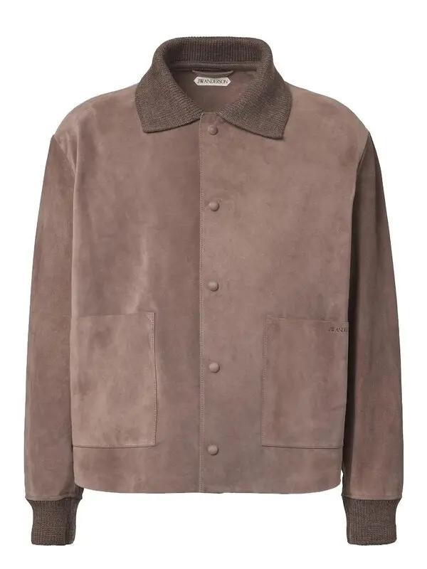 JW Anderson Suede Jacket - Grey