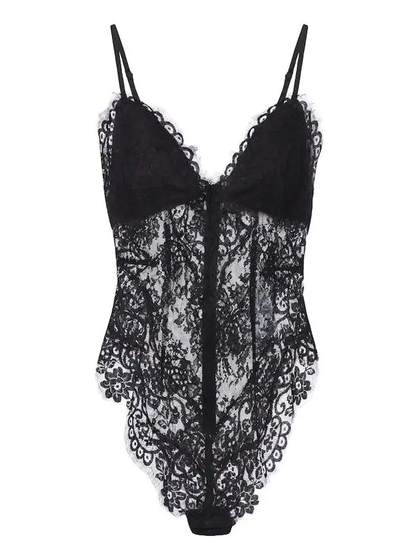 Zimmermann Lace Bodysuit - Black