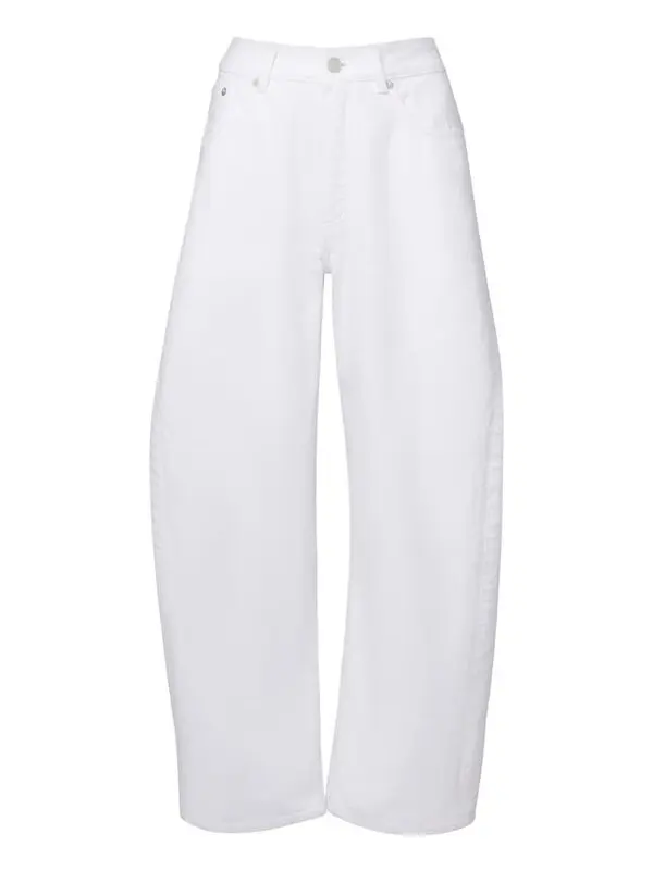 Alaïa Barrel-leg Jeans In Blanc - White