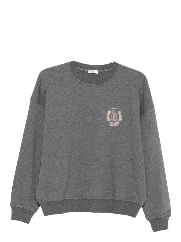Brunello Cucinelli Cotton Crewneck Sweater - Grey