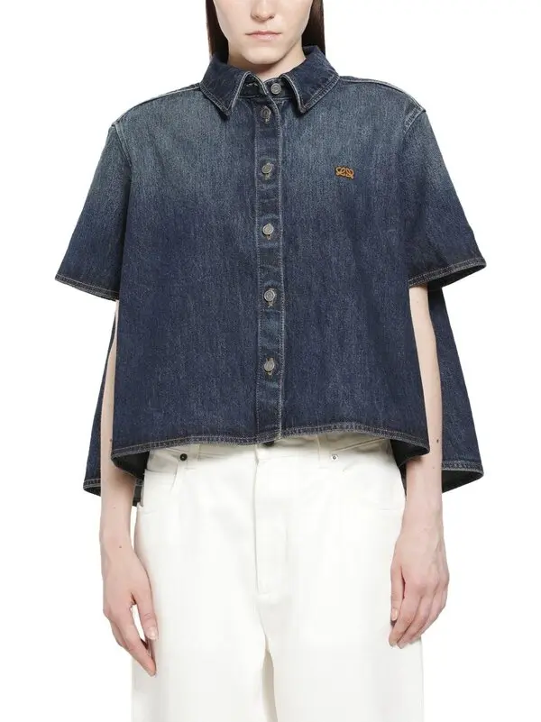 Loewe Denim Trapeze Shirt - Blue