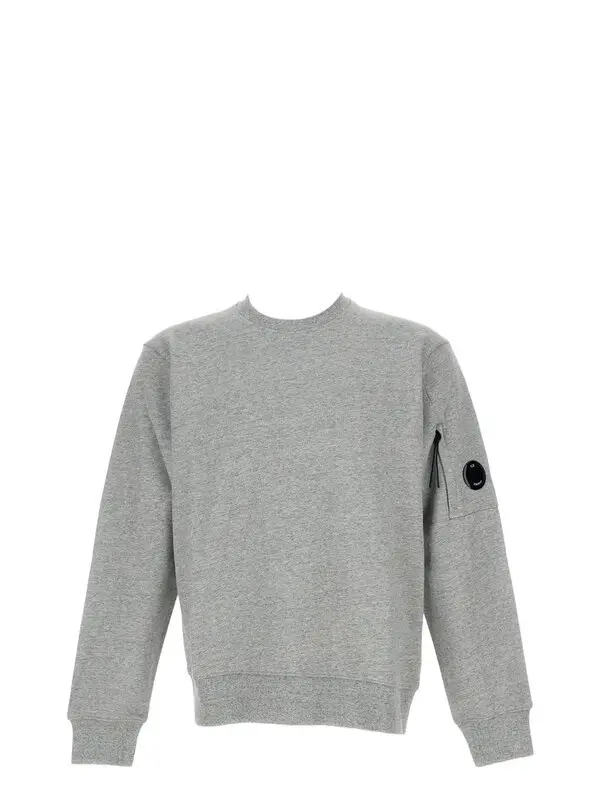 C.P. COMPANY C. P. Company Cotton Crewneck Sweatshirt - Grey
