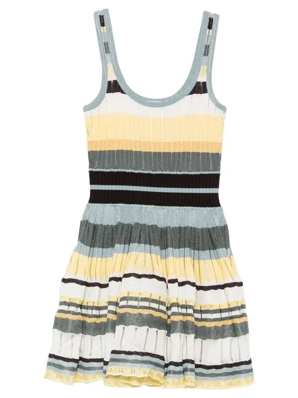 Alaïa Striped Mini Dress - Multi