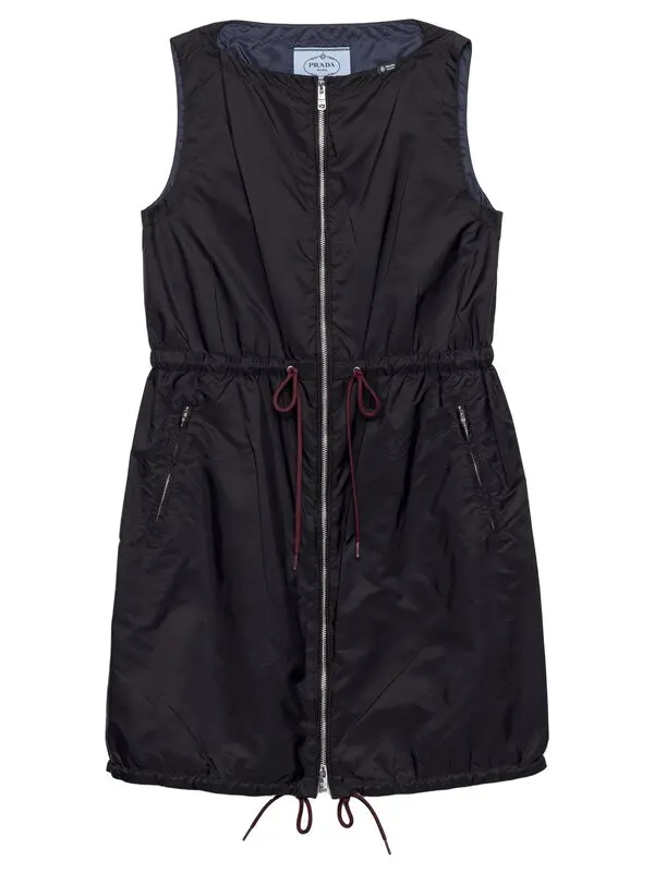 Prada Lightweight Re-nylon Mini-dress - Black