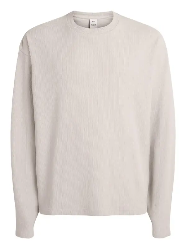 WON HUNDRED Cotton Steven Long-sleeve T-shirt - Blue