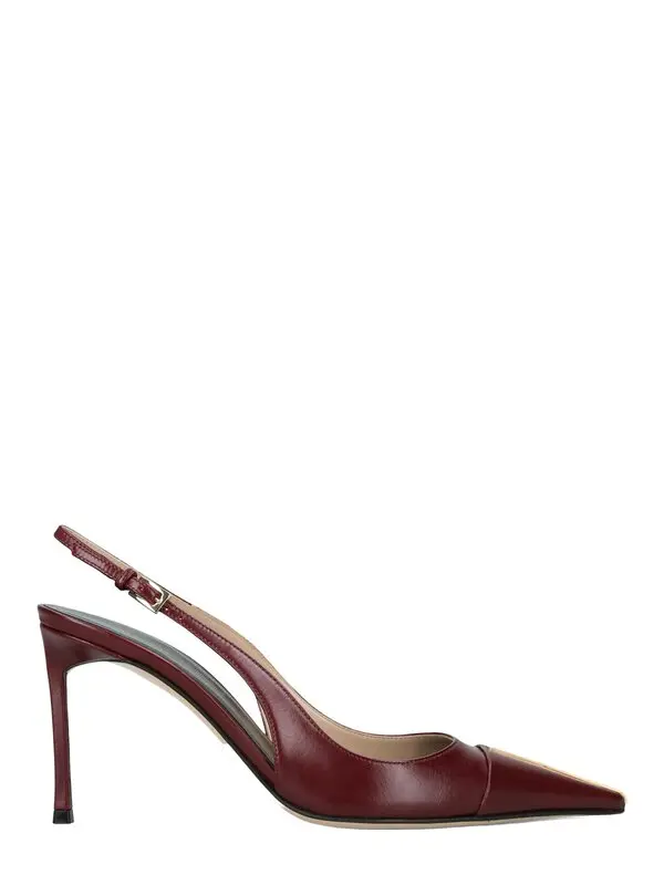 TOM FORD Leather T Slingback Pumps 85 - Red