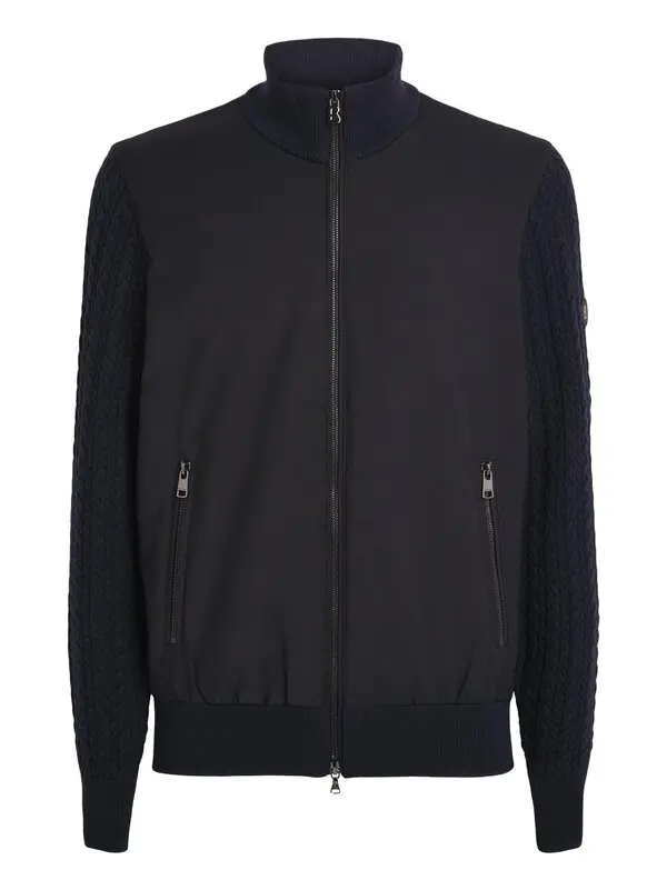 Bogner Virgin Wool Zisco Hybrid Jacket - Navy