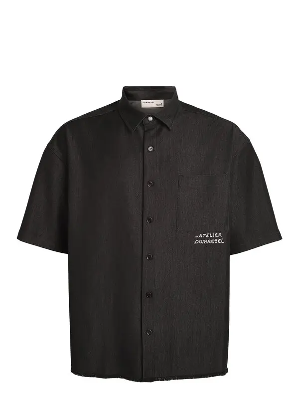 DOMREBEL Denim Goombah Shirt - Black