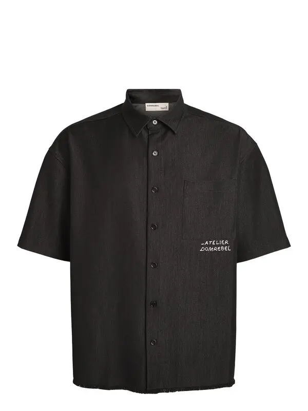 DOMREBEL Denim Goombah Shirt - Black