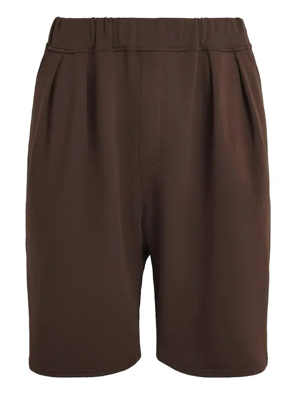 HOMEBODY Jersey Snuggle Shorts - Brown