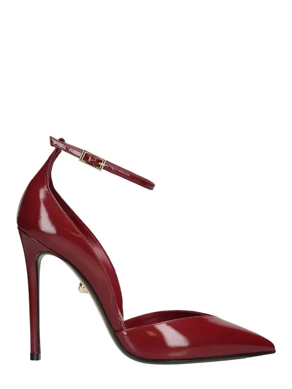 ALEVI MILANO Patent Leather Camilla High Heel Pumps - Red